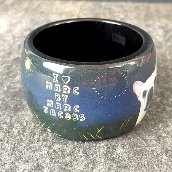 Marc Jacobs | Jewelry | Marc Jacobs French Bulldog Acrylic Wide Bangle ...